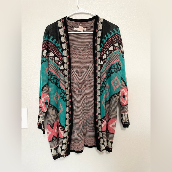 Flying Tomato | Sweaters | Flying Tomato Tribal Geometric Open Front ...